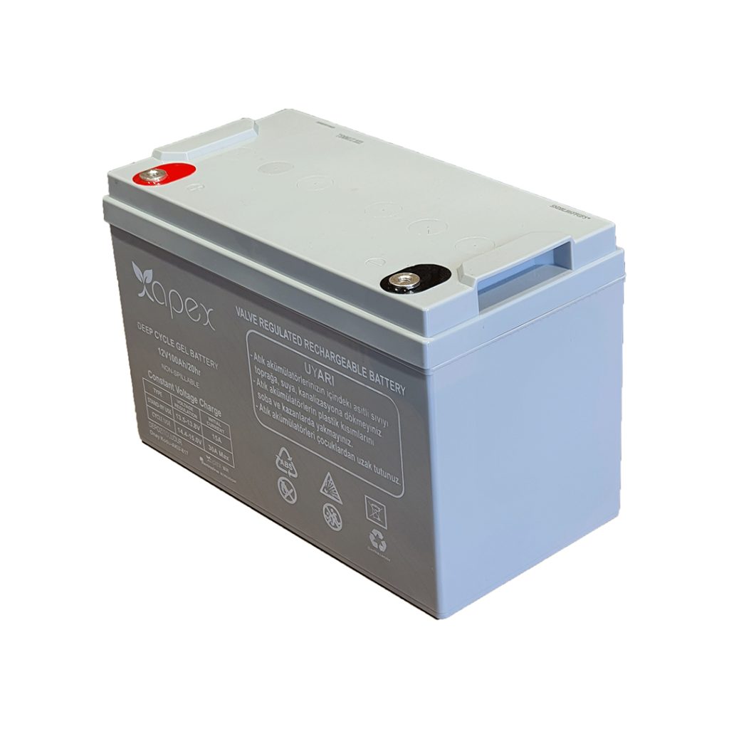 Apex 12v 100 Amper Deep Cycle Jel Akü | ERM Tech